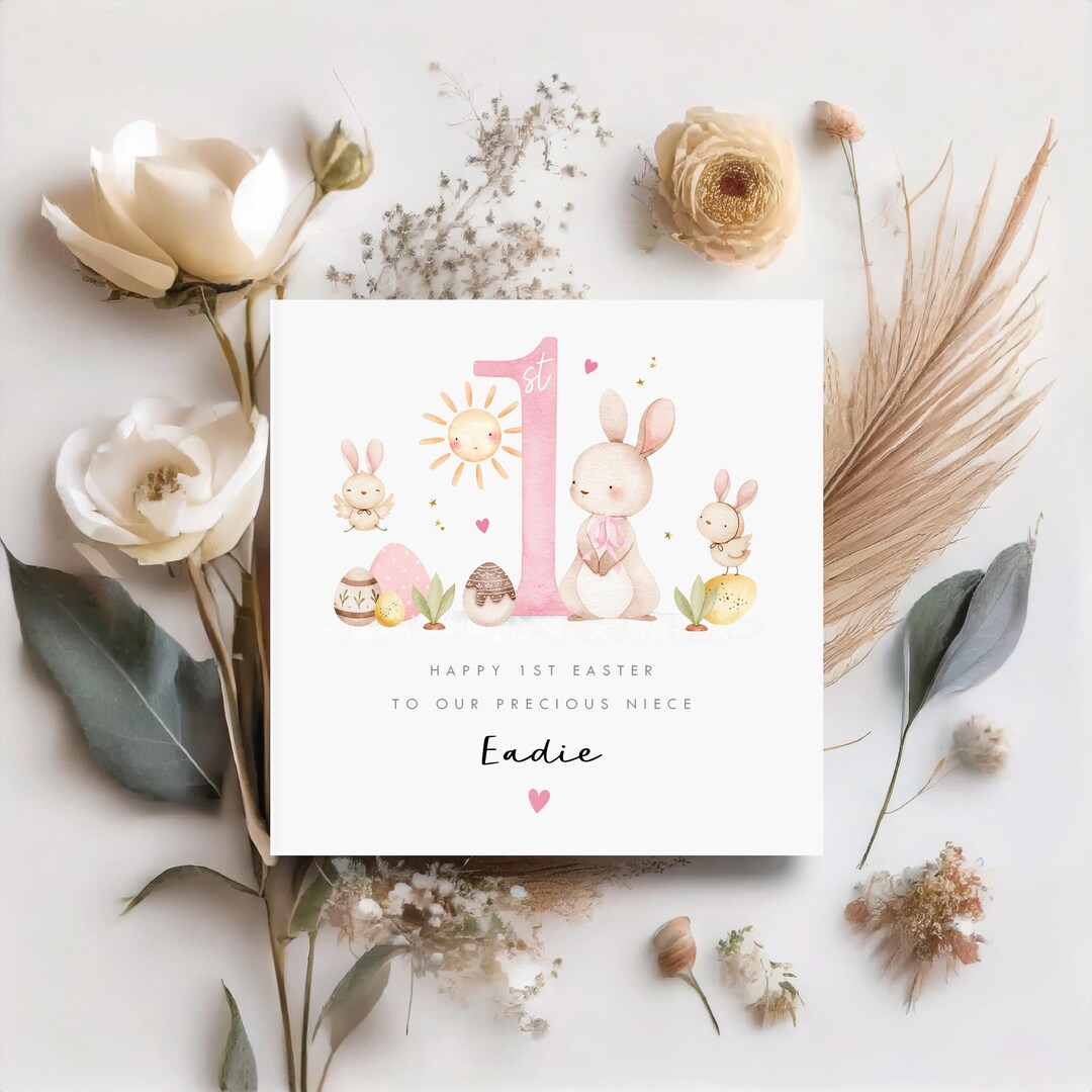 Personalised First Easter Card, 1st Easter Card, Babies First Easter ...