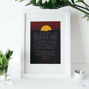 Aboriginal Printable Acknowledgement of Indigenous Country Poster ...