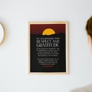 Customised Aboriginal Printable Acknowledgement of Indigenous Country ...