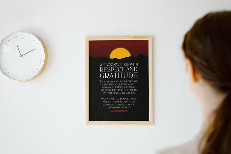 Customised Aboriginal Printable Acknowledgement of Indigenous Country ...