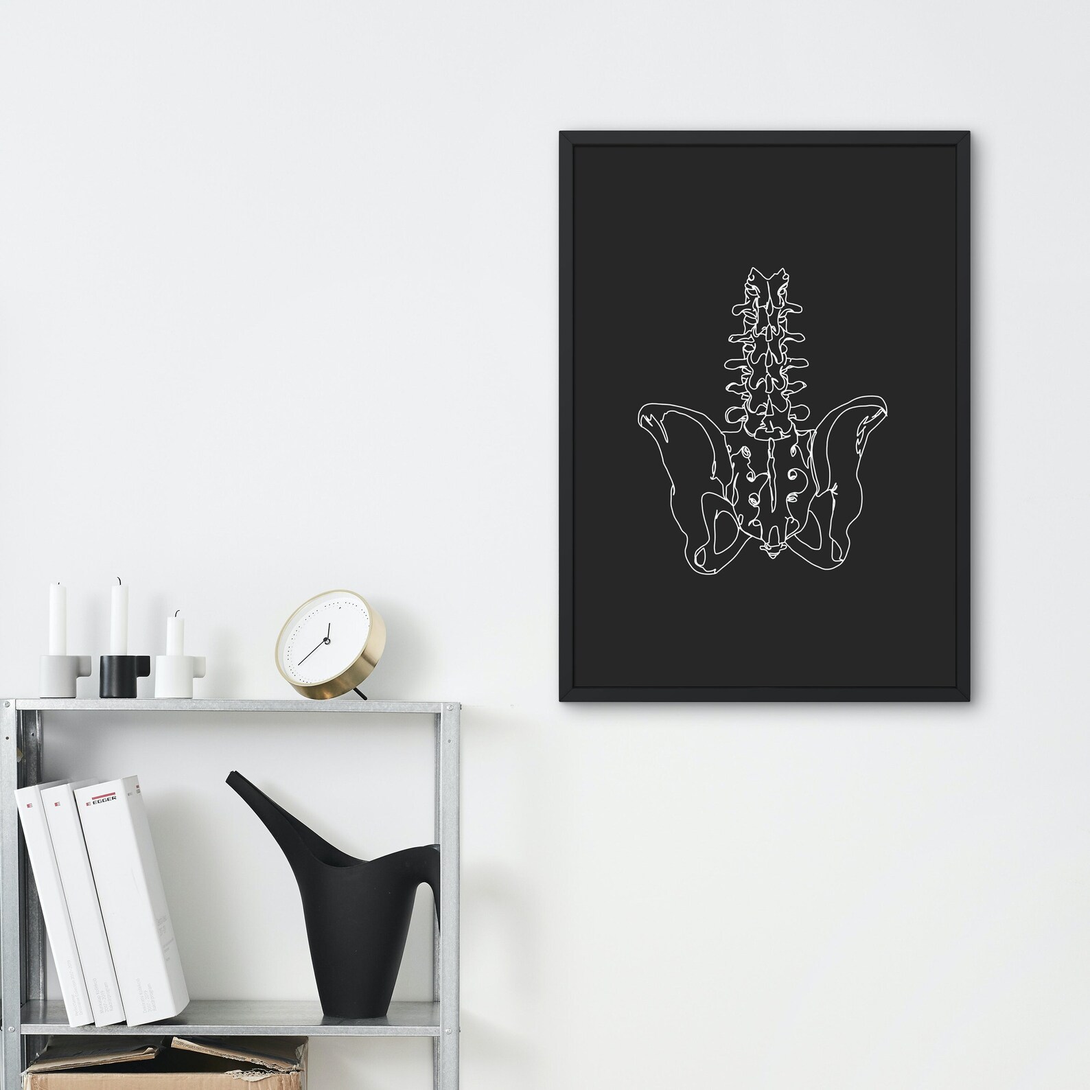 Pelvis Line Art Print, Minimalist Anatomy Illustration (PDF) - Etsy ...
