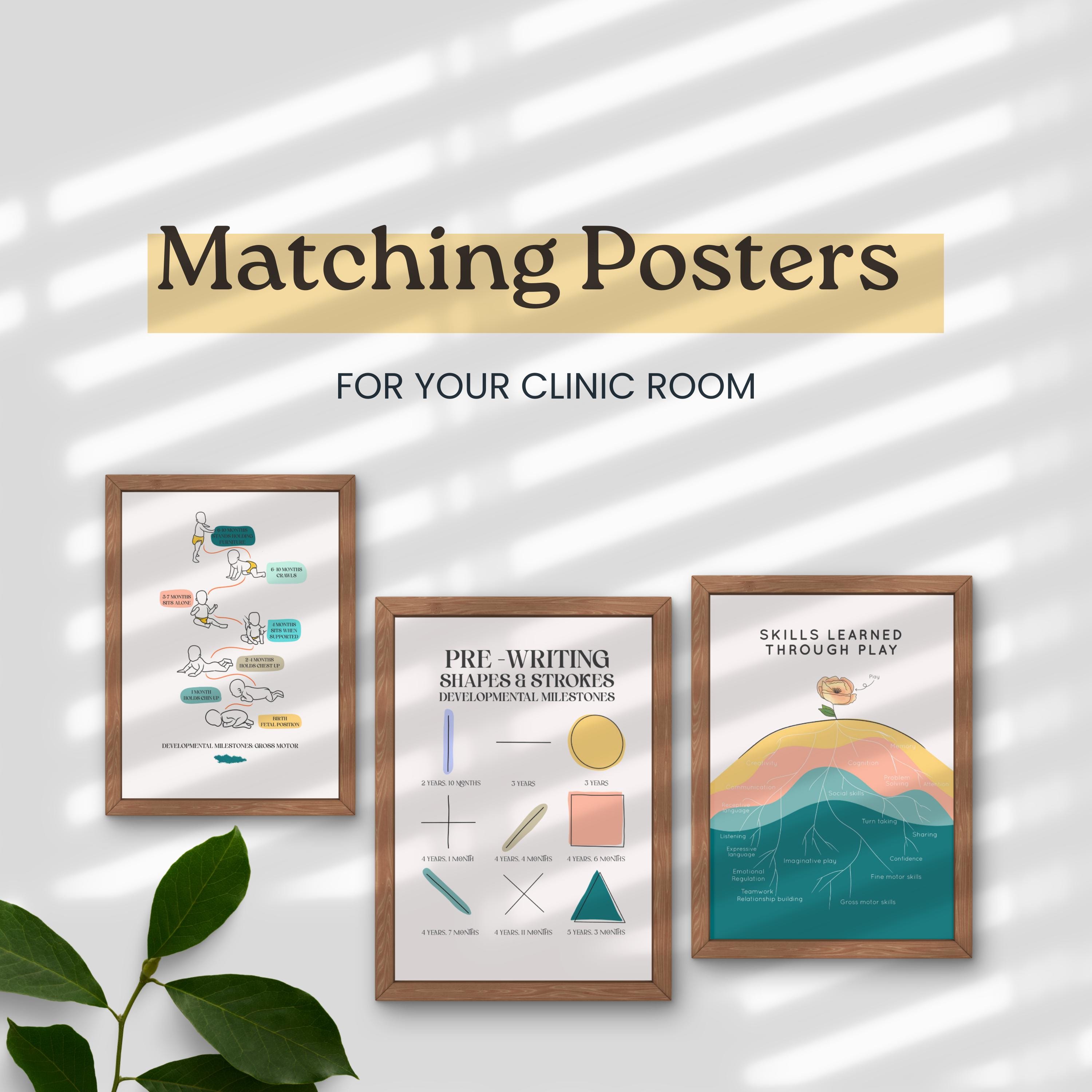 17 Occupational Therapy Gift Poster Bundle Developmental Milestone ...