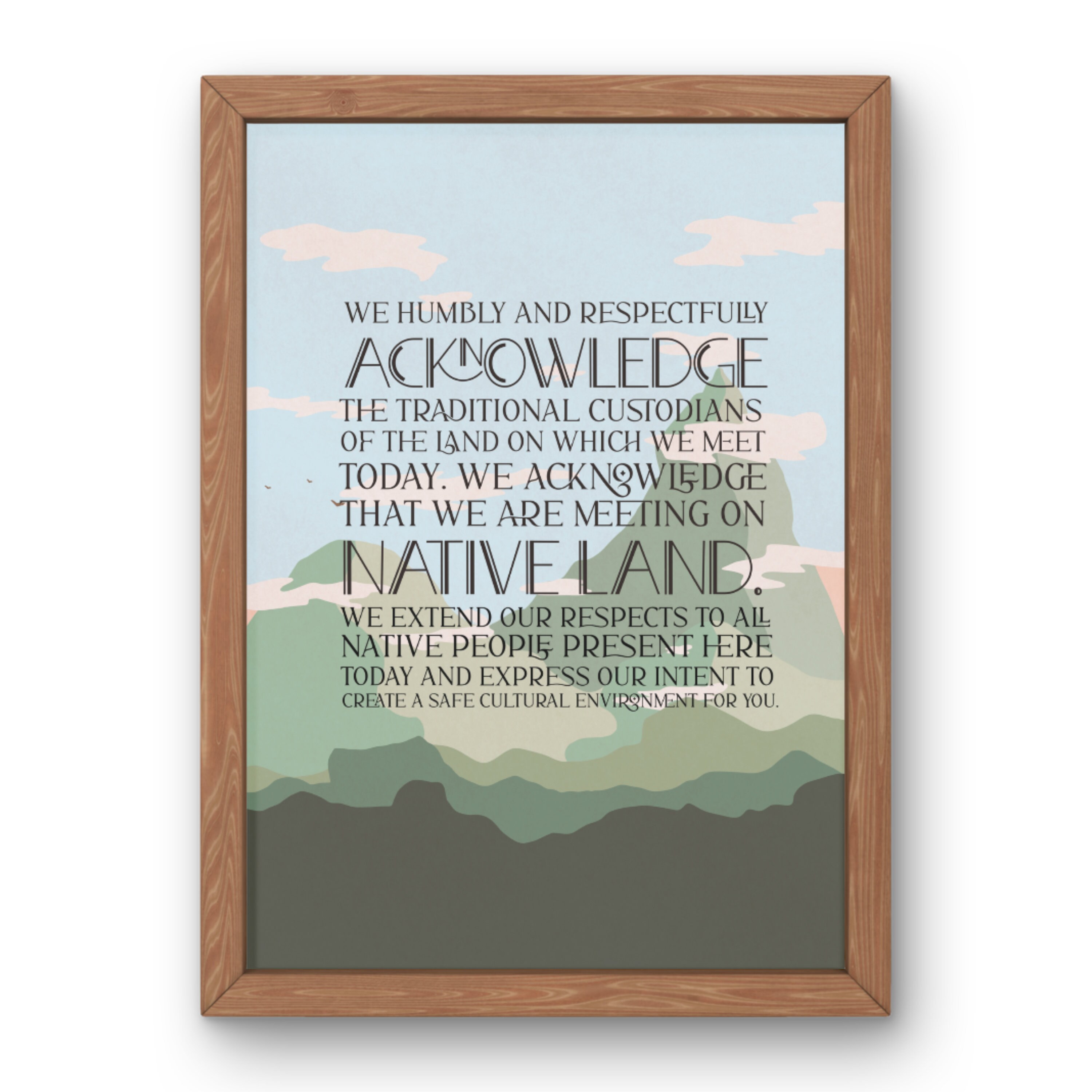 Native Land Poster, Native Country, Native Land Poster, Digital ...