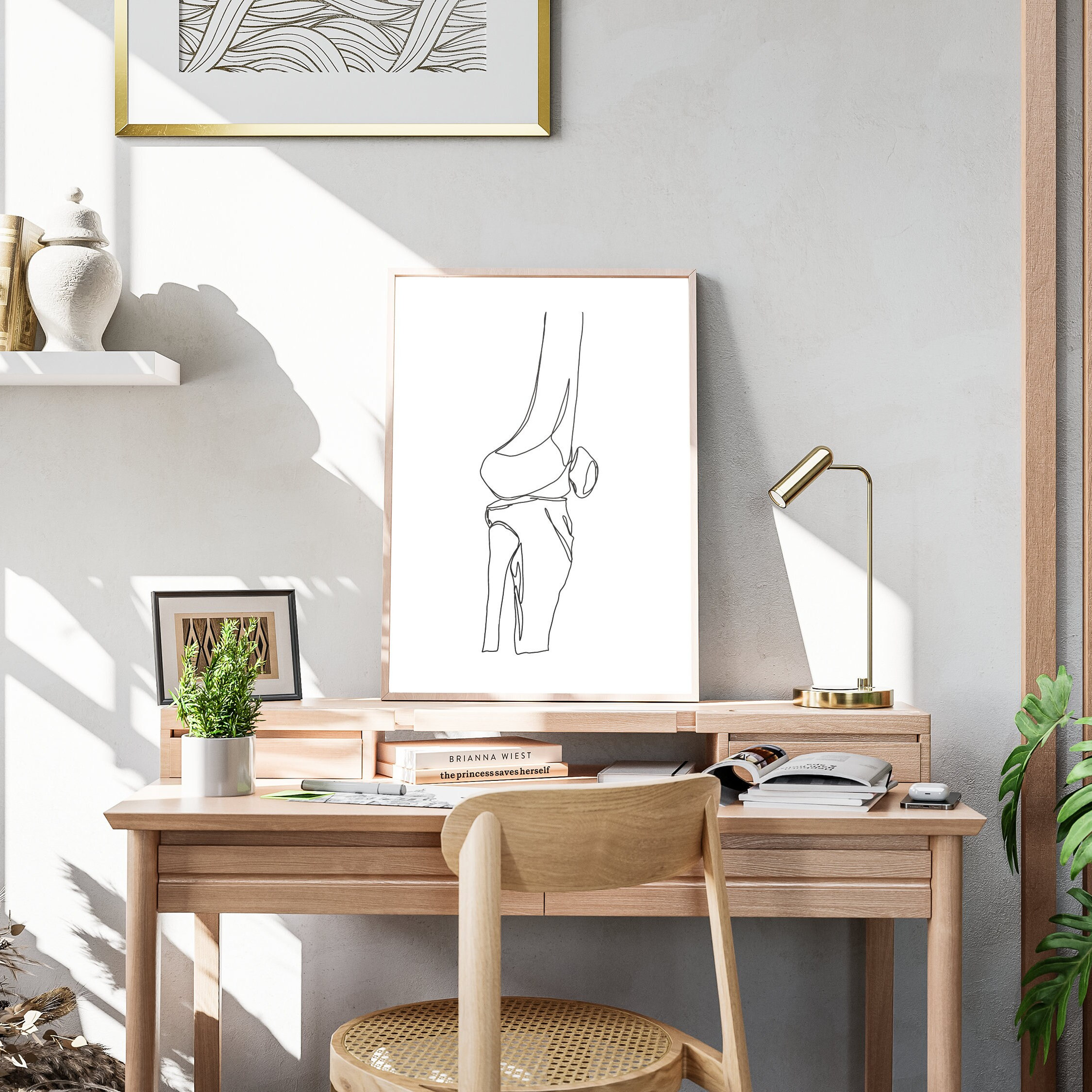 Knee Anatomy Printable Poster, Physiotherapy Office Poster ...