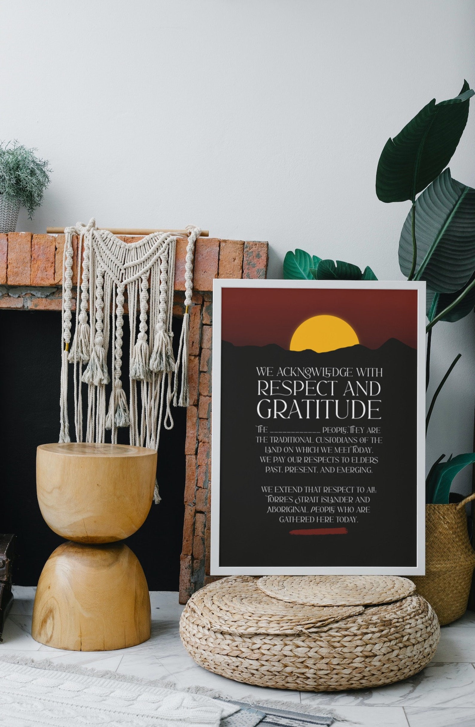 Customised Aboriginal Printable Acknowledgement of Indigenous Country ...