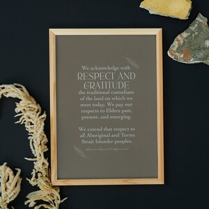 Aboriginal Acknowledgement of Country, Poster, Printable, Indigenous ...