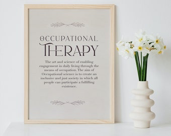 Occupational Therapy Wall Art - Etsy
