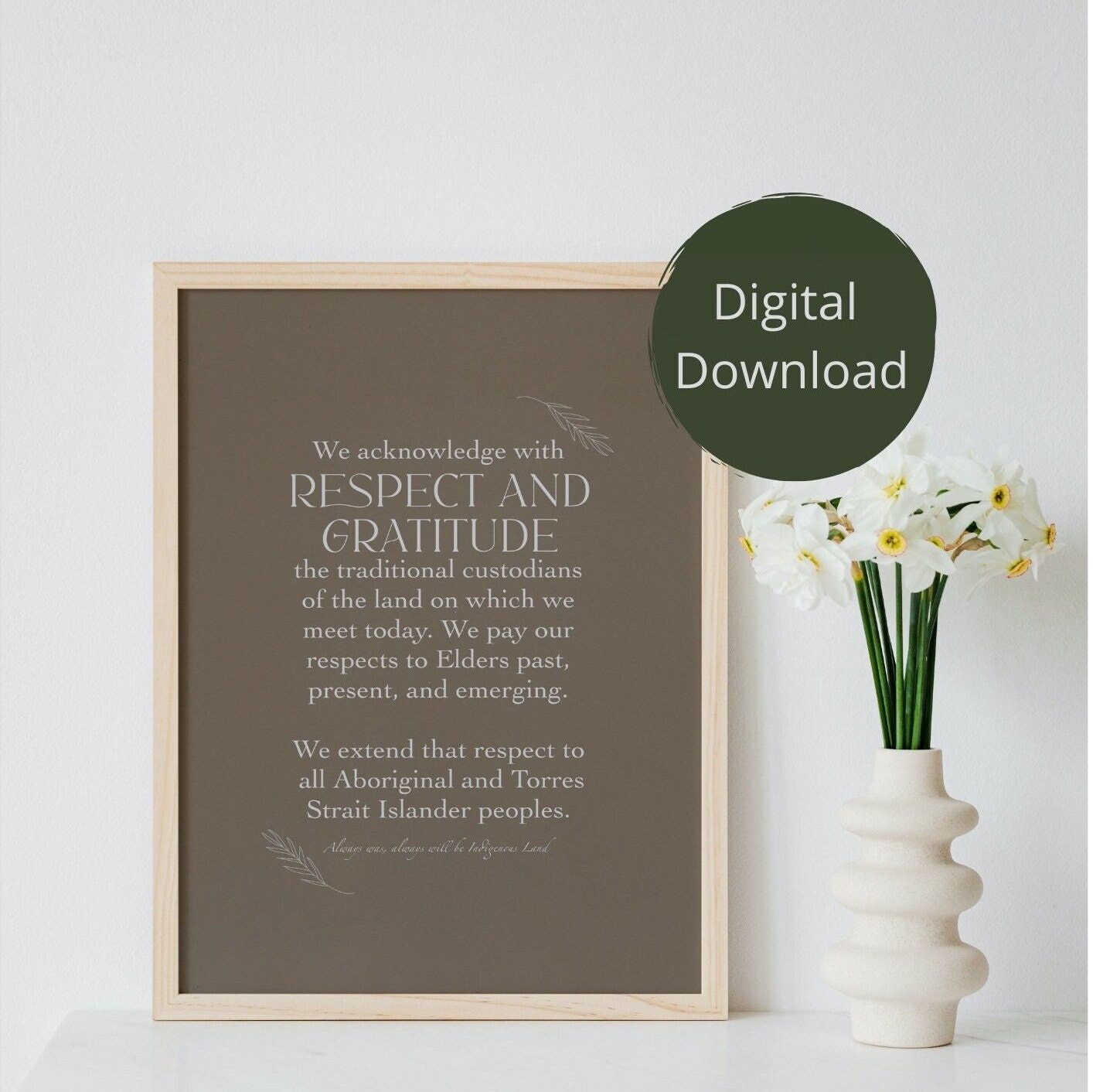 Aboriginal Acknowledgement of Country, Poster, Printable, Indigenous ...