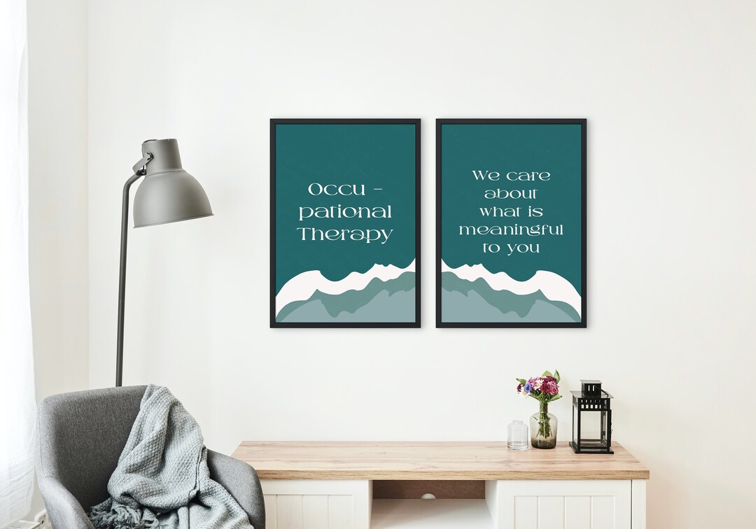 Occupational Therapy Poster Bundle, Occupational Therapist Clinic Art ...