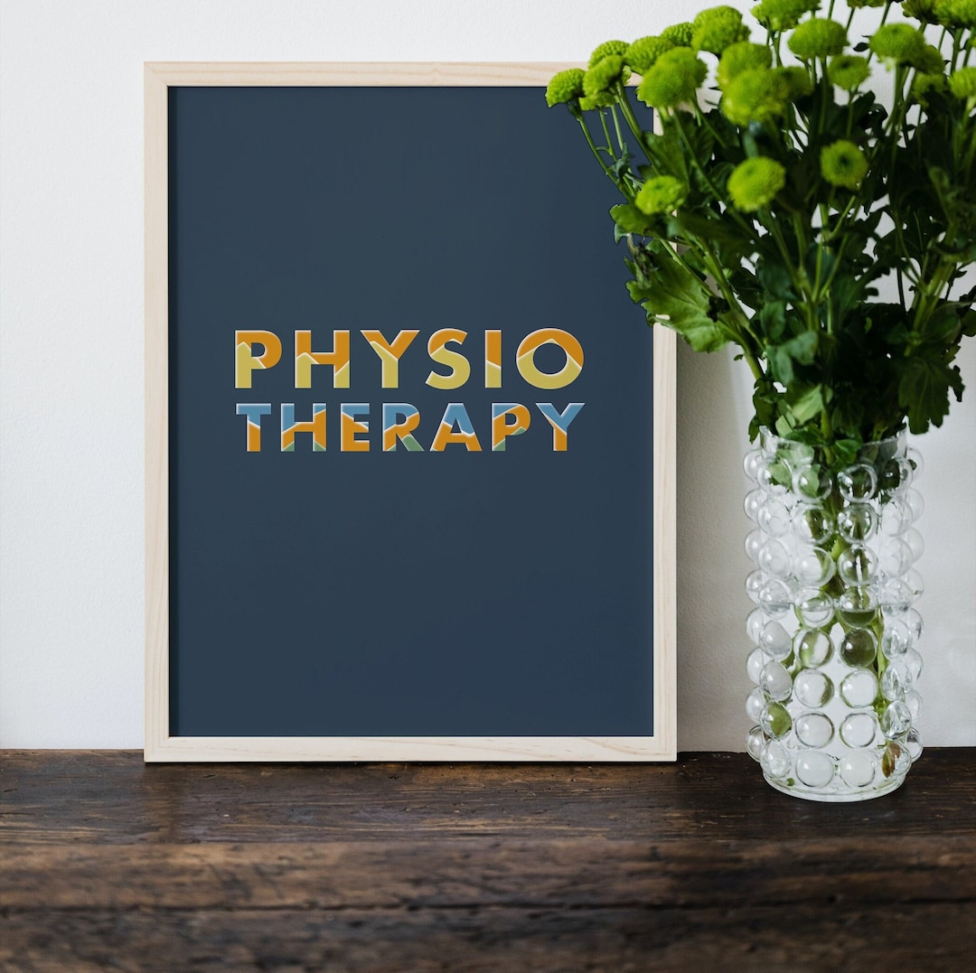 Physiotherapy Typography Poster, Gift to Physio or Physical Therapist ...