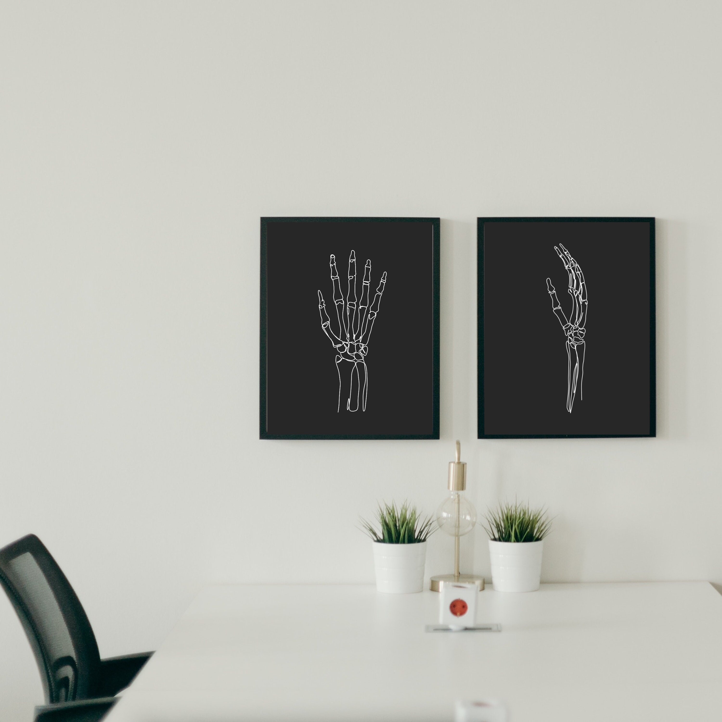 Hand Therapy Poster Anatomy Line Art, Occupational Therapy Hand Therapy ...