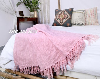 Light Pink Throws - Etsy