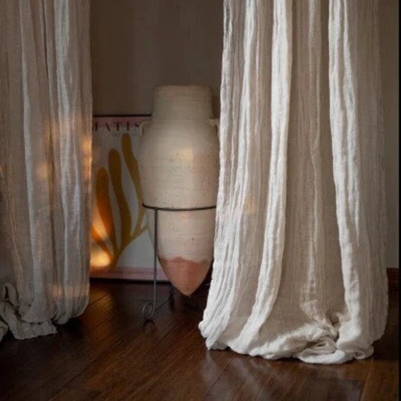 Muslin Curtains - Etsy
