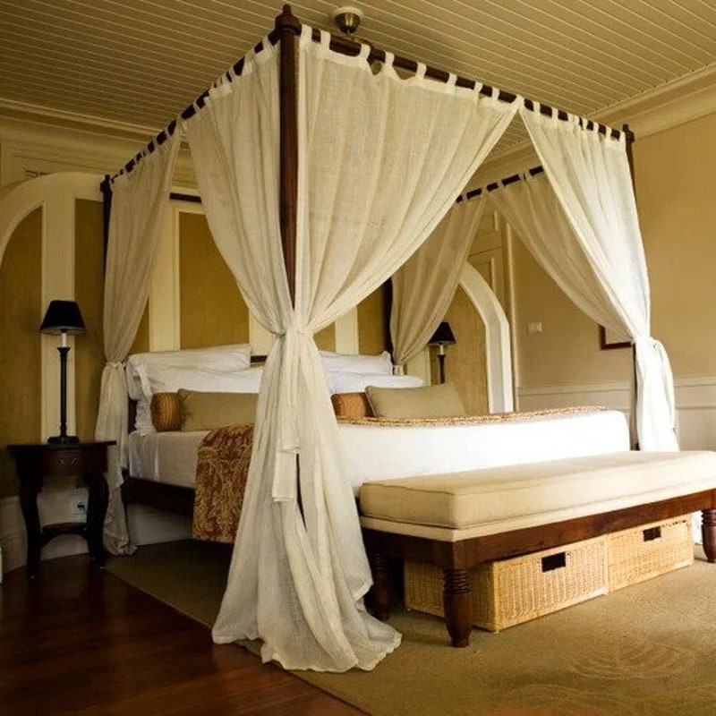 Canopy Bed Curtains - Etsy