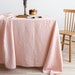 Blush Pink Tablecloth Linen 100% Organic Table Cloth - Etsy