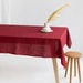 Blush Pink Tablecloth, Linen 100% Organic Table Cloth Rectangle ...
