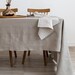 Blush Pink Tablecloth, Linen 100% Organic Table Cloth Rectangle ...