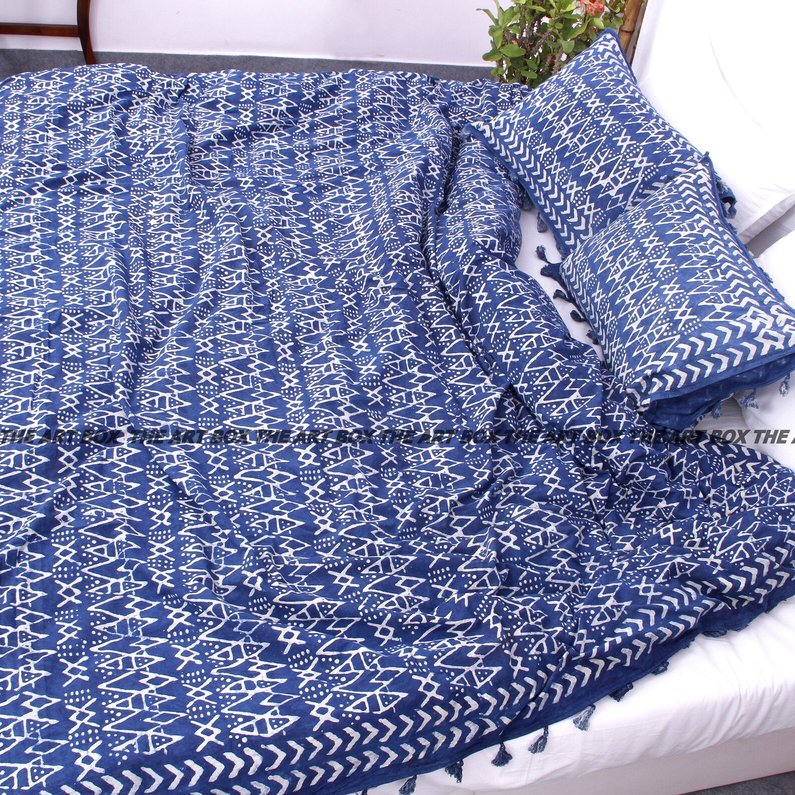 Reversible Cotton Duvet Cover Handmade Block Print Duvet Set - Etsy