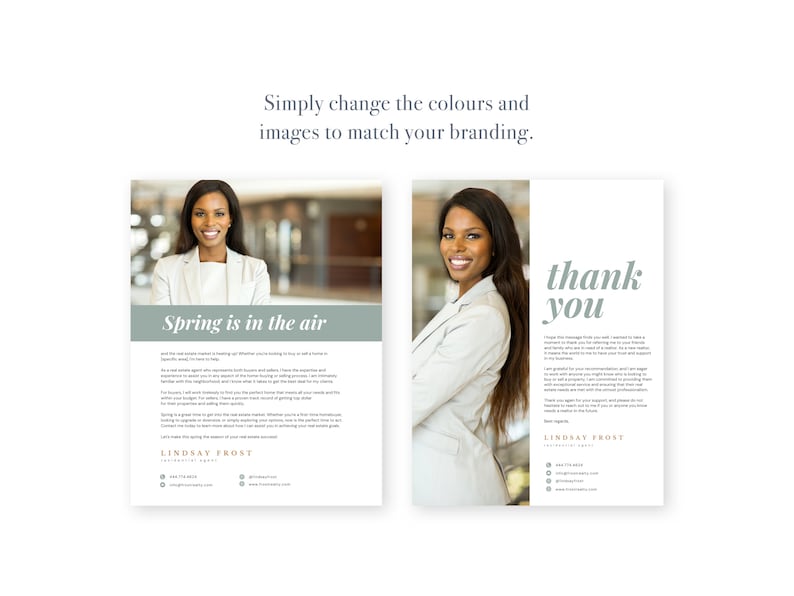 Spring Real Estate Prospecting and Referral Thank You Letter ...