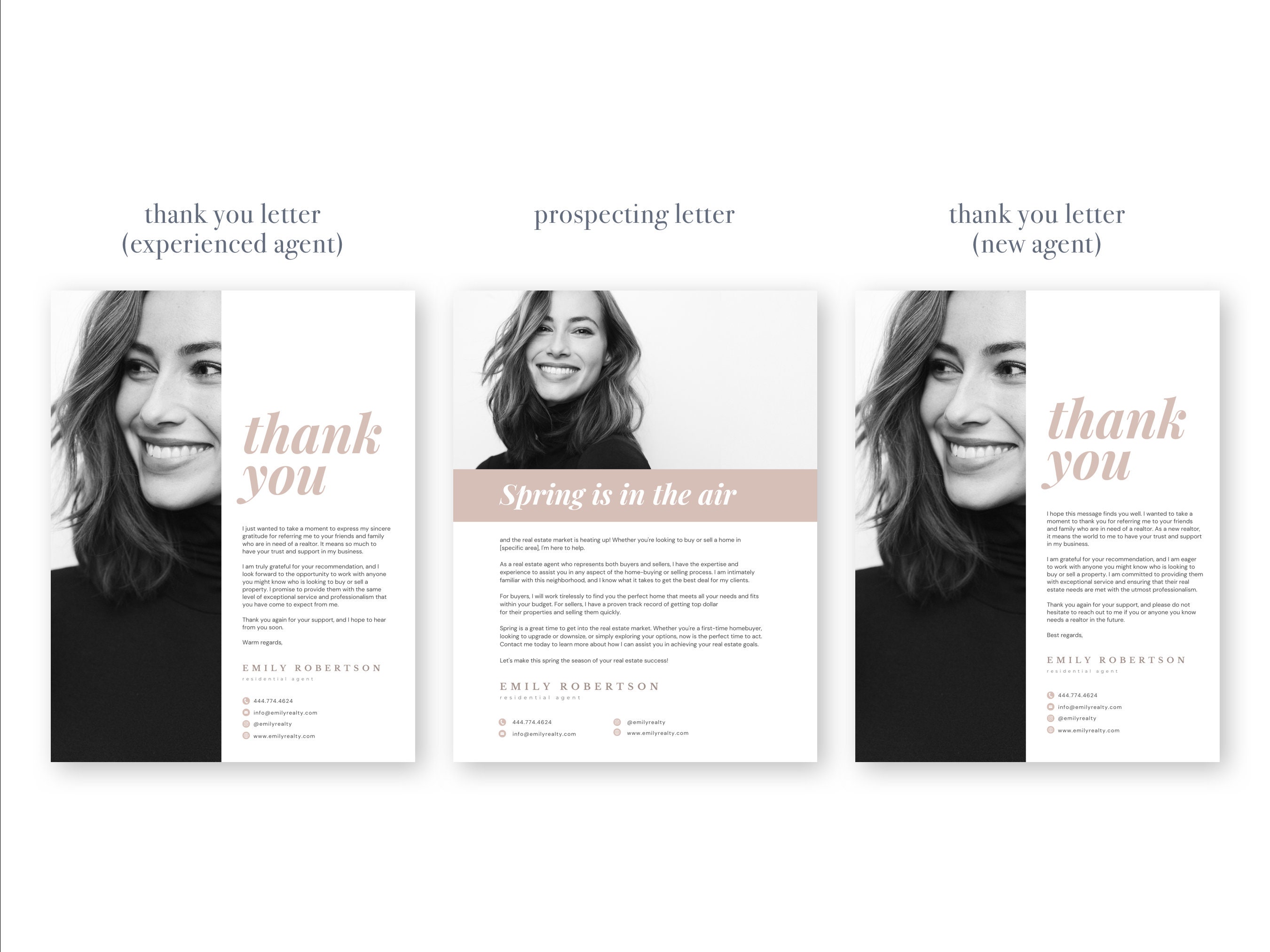 Spring Real Estate Prospecting and Referral Thank You Letter ...