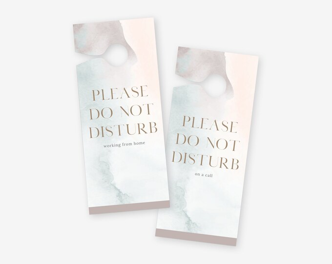 Phone Call in Progress, Do Not Disturb Generic Silver, Room Door Sign ...