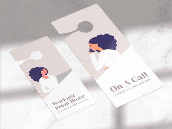 Personalized Door Hanger Sign / Do Not Disturb Sign / Meeting | Etsy