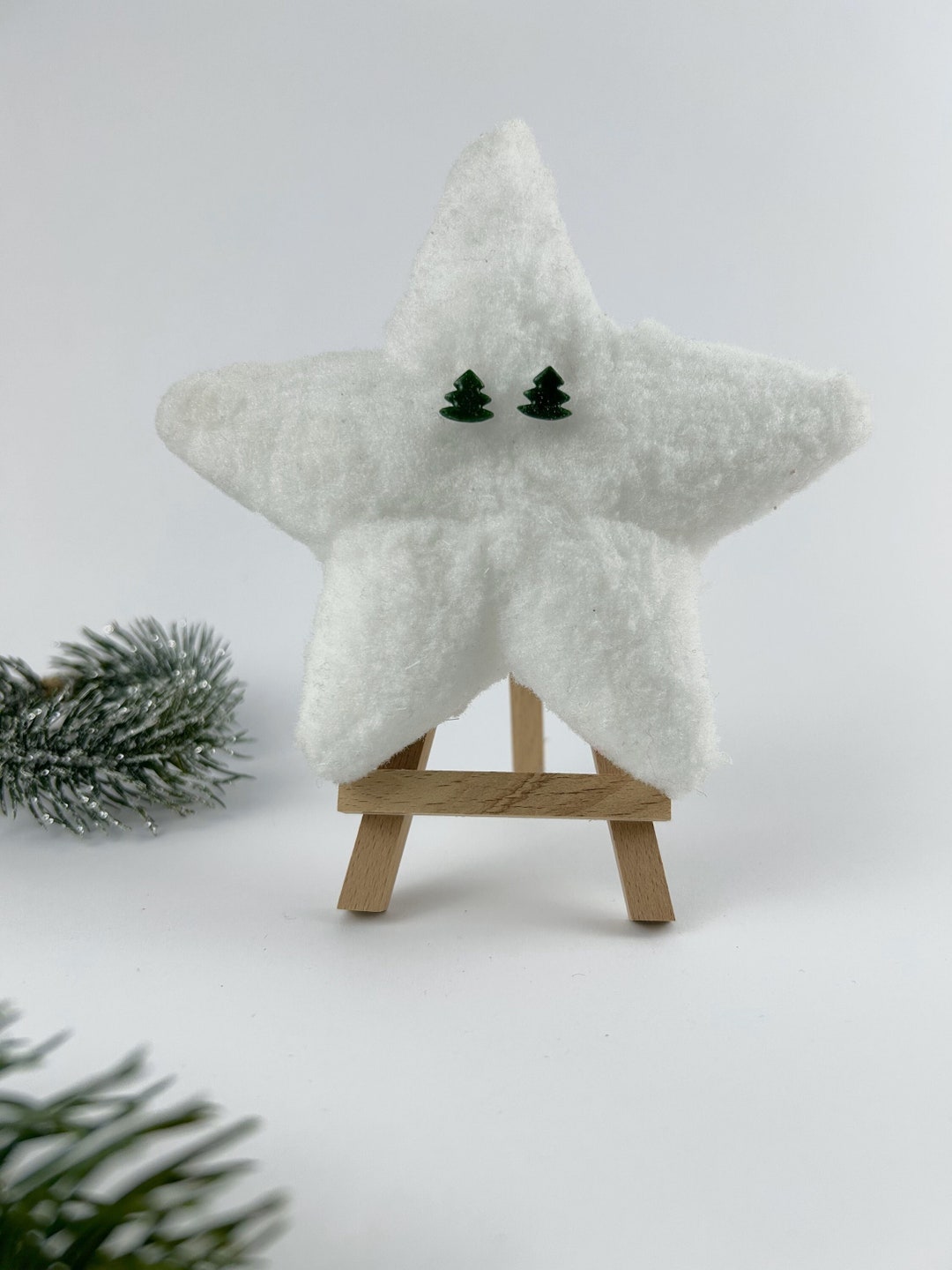 Christmas Tree Studs Christmas Tree Studs Polymer Clay Fimo - Etsy