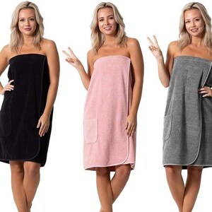 MONOGRAMMED TURKISH TERRY Spa Wrap, Personalized Towel Wrap, Custom ...