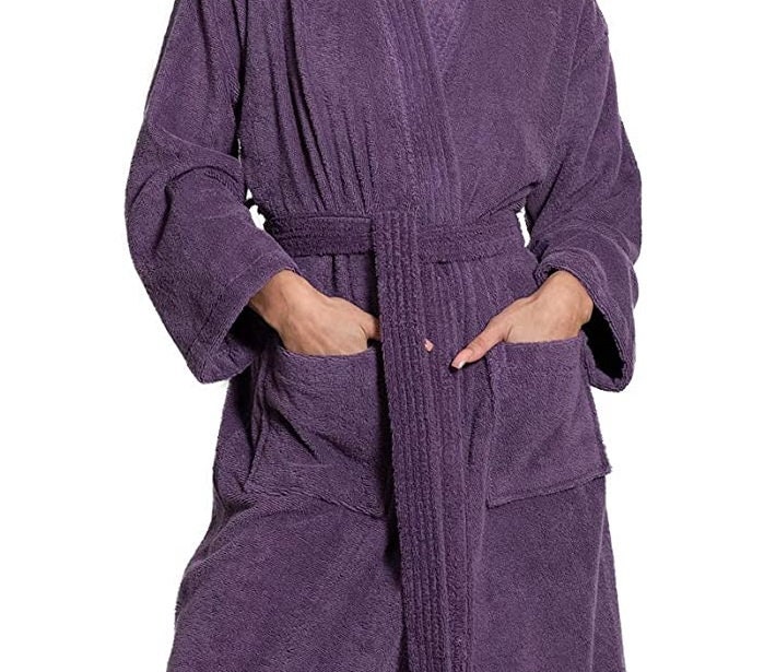 PURPLE ROBE, TURKISH Cotton Robe, Terry Bathrobes, Personalized ...