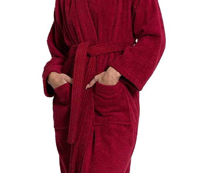 BURGUNDY ROBE, Terry Bathrobes, Personalized Robe, Turkish Cotton ...
