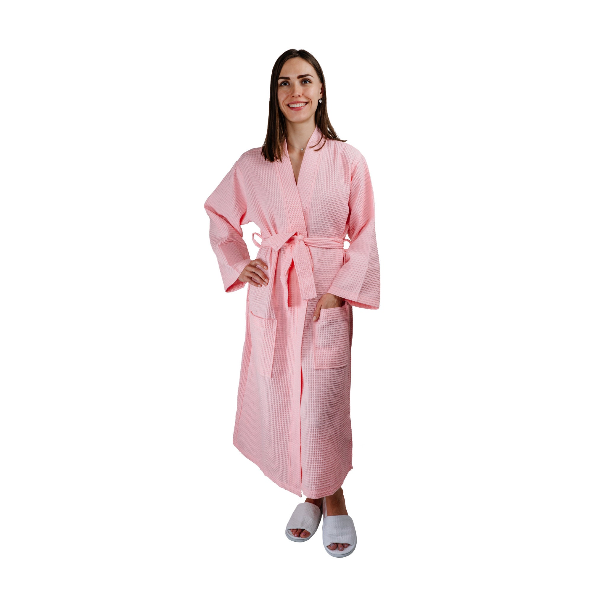 ROMAN NUMERAL ROBE Kimono Robe Long Waffle Robe Women - Etsy
