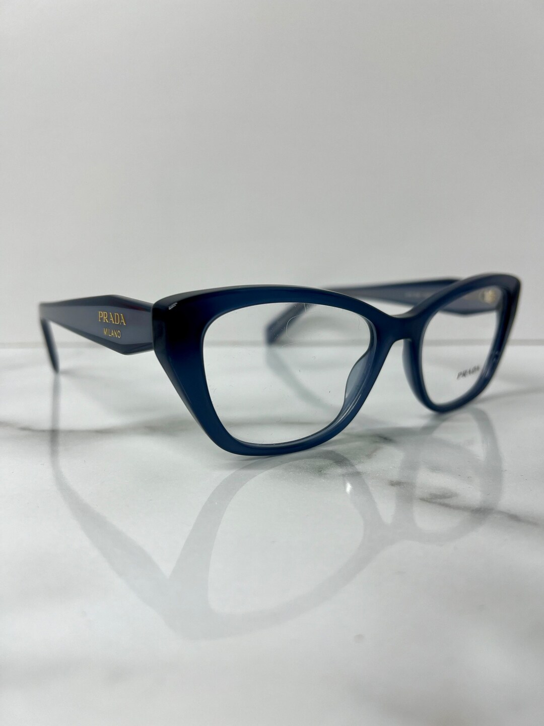 PRADA Glasses Frames RX Optical Blue Cat Eye Womens Eyeglasses - Etsy