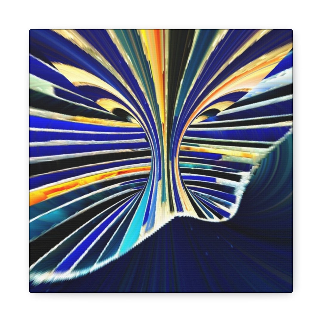 Retro Whirl Canvas Wrap - Etsy