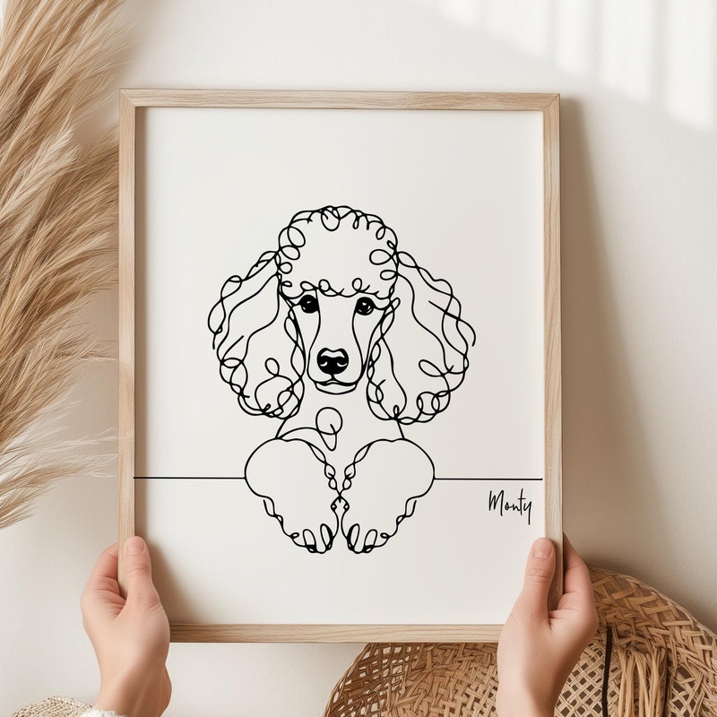 Toy Poodle Custom Art - Etsy UK