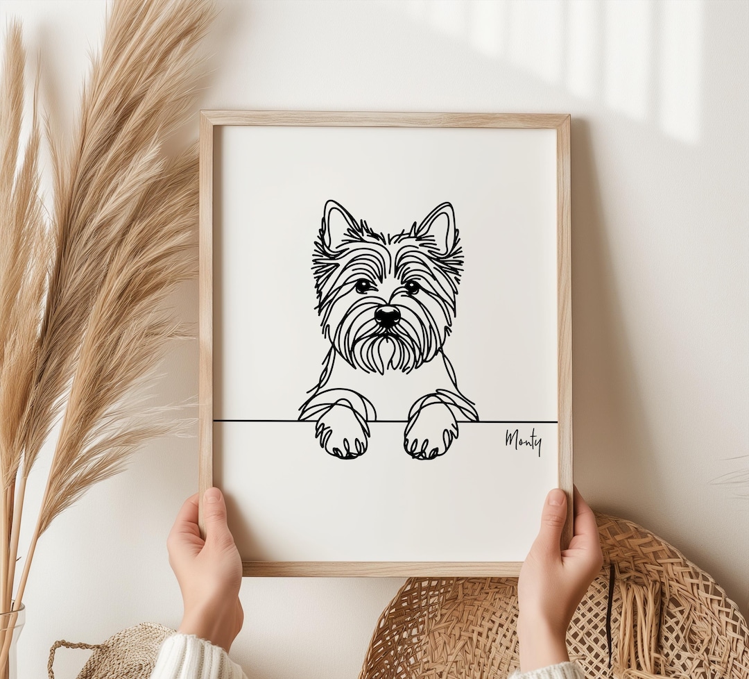 Personalised Cairn Terrier Digital Print, Cairn Terrier Dog, Cairn ...