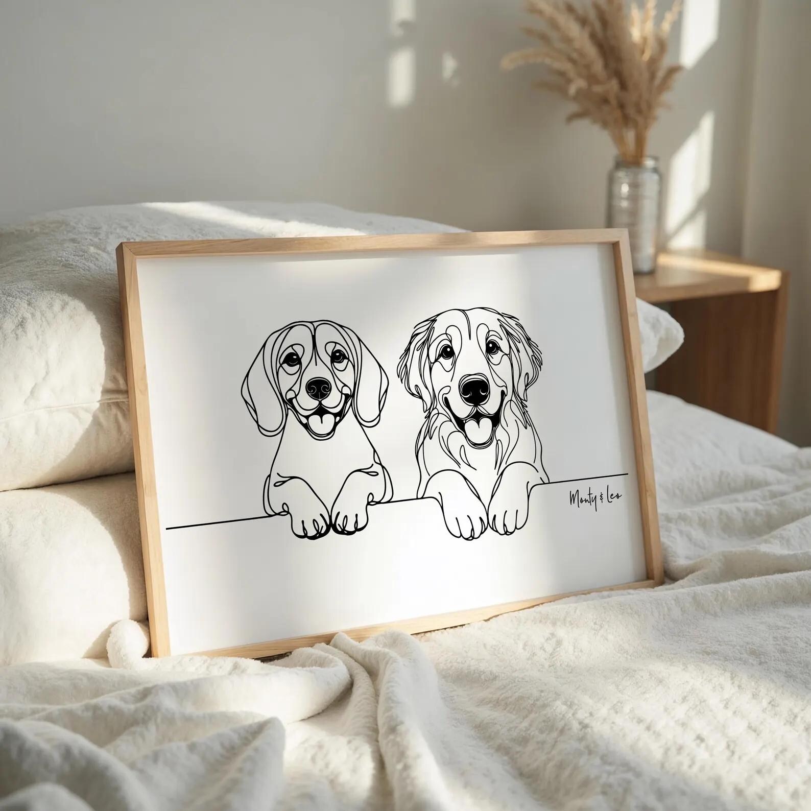 Personalised Springer Spaniel Digital Print, Springer Spaniel Dog ...