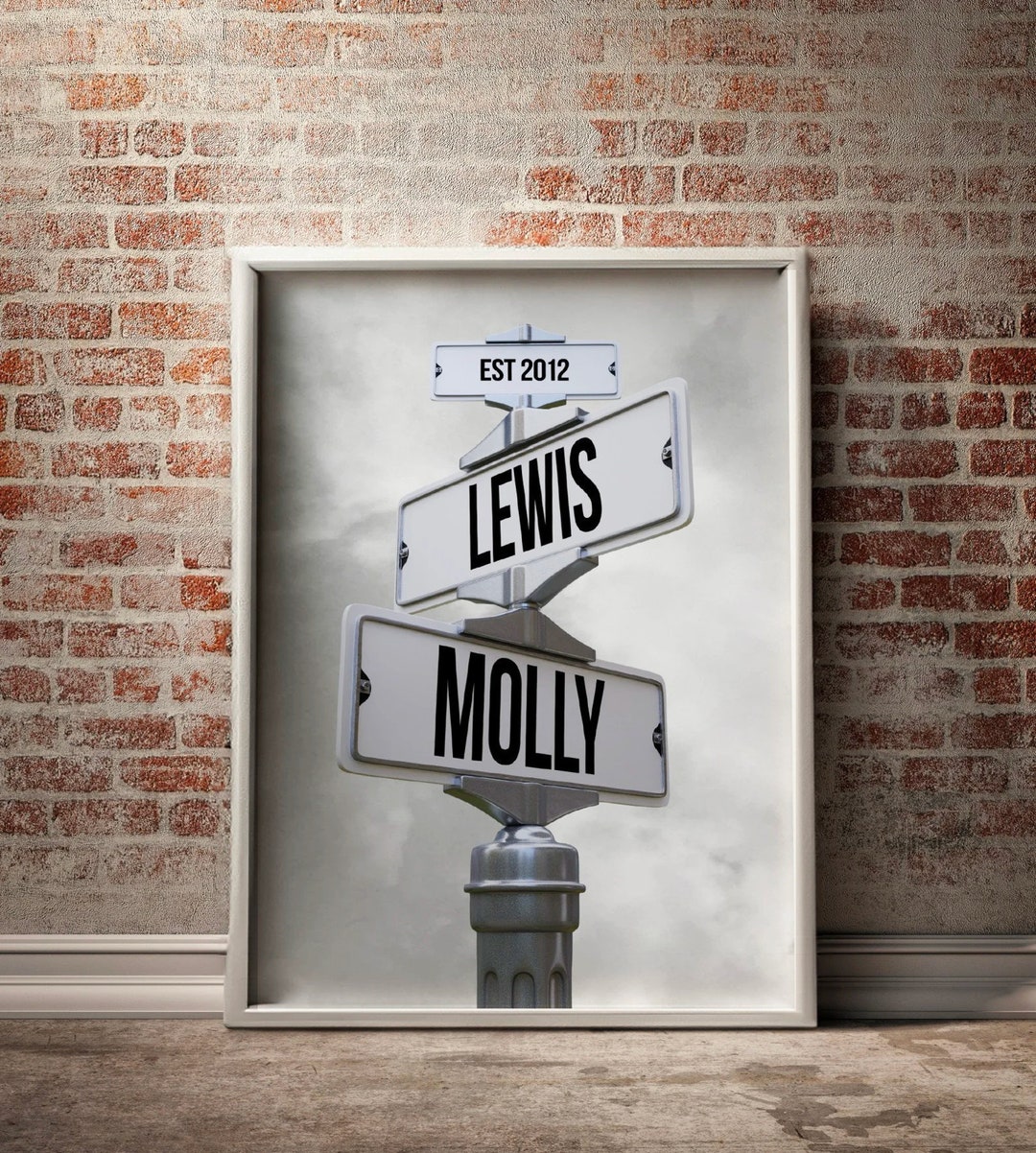 Personalised Couple Sign, Road Sign Print, Street Sign Print, Road Sign ...