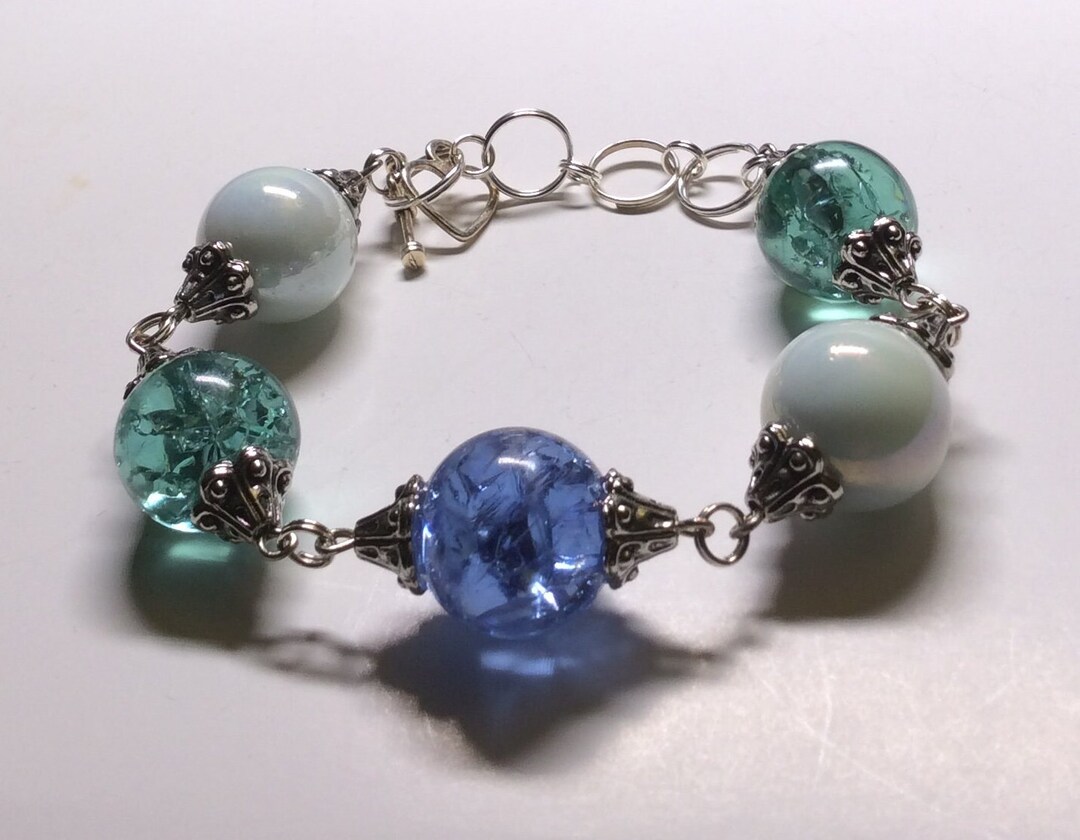 Adjustable Cracked/fried Marble Bracelet - Spring Crocus - Etsy