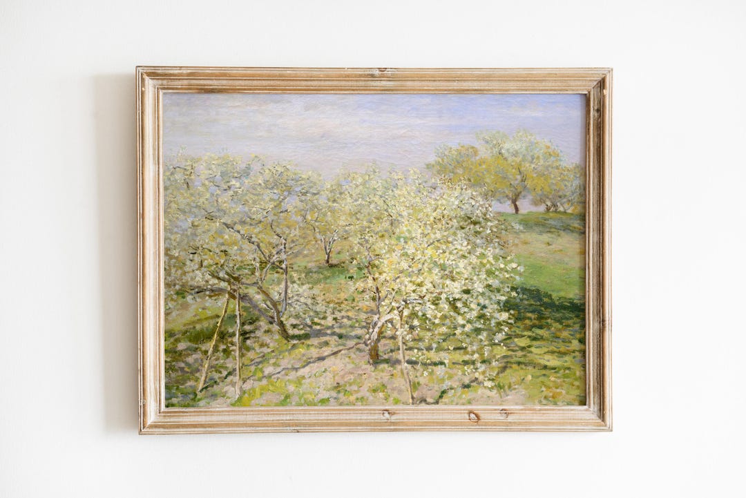 Claude Monet Landscape Painting, DIGITAL DOWNLOAD, Vintage Monet Print ...