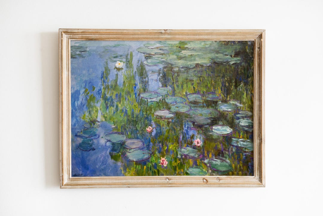 Claude Monet Water Lilies Painting, DIGITAL DOWNLOAD, Vintage Monet ...