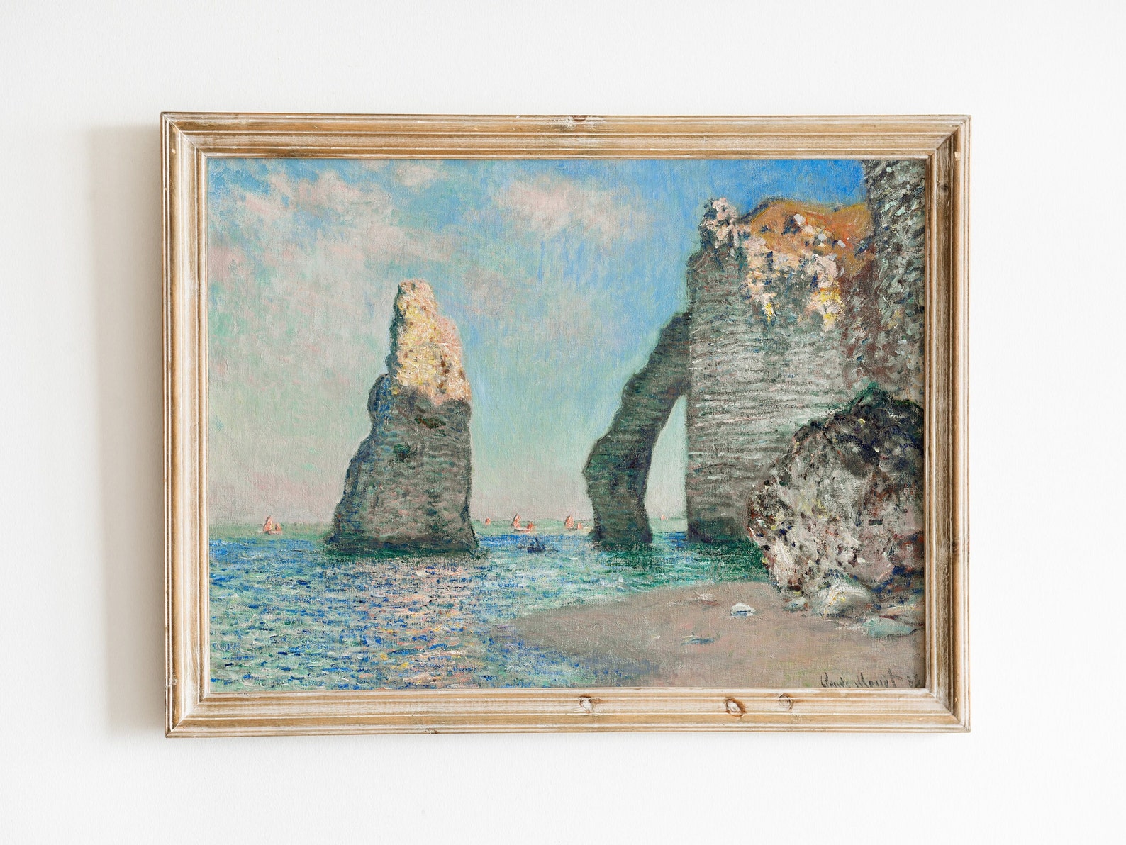 Vintage Claude Monet Landscape Print, Digital Download, the Cliffs at ...