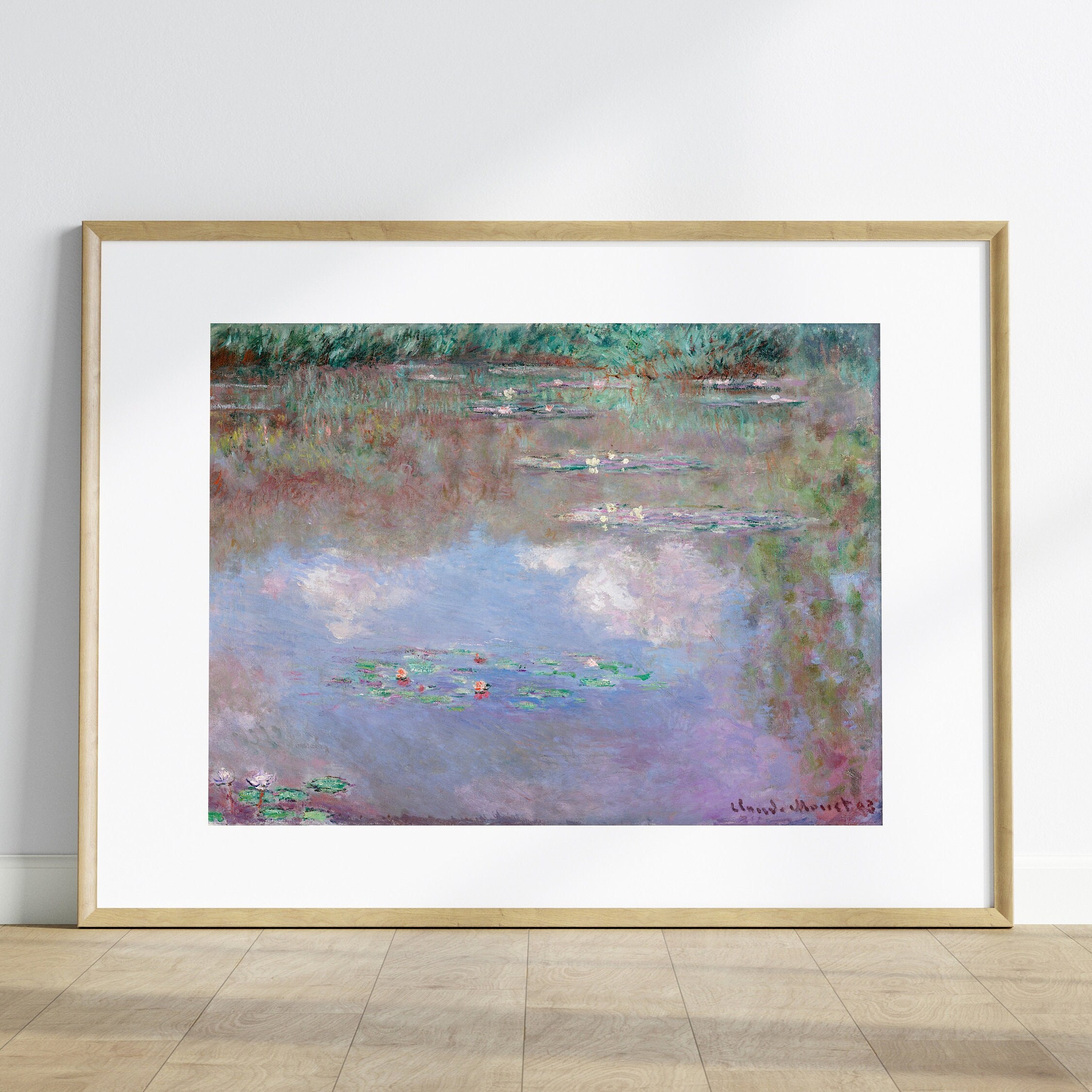 Vintage Claude Monet Landscape Print, Digital Download, the Water Lily ...