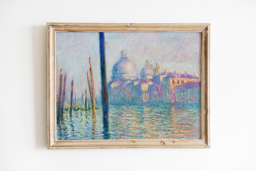 Claude Monet Le Grand Canal Print, Monet Painting of Venice Italy ...