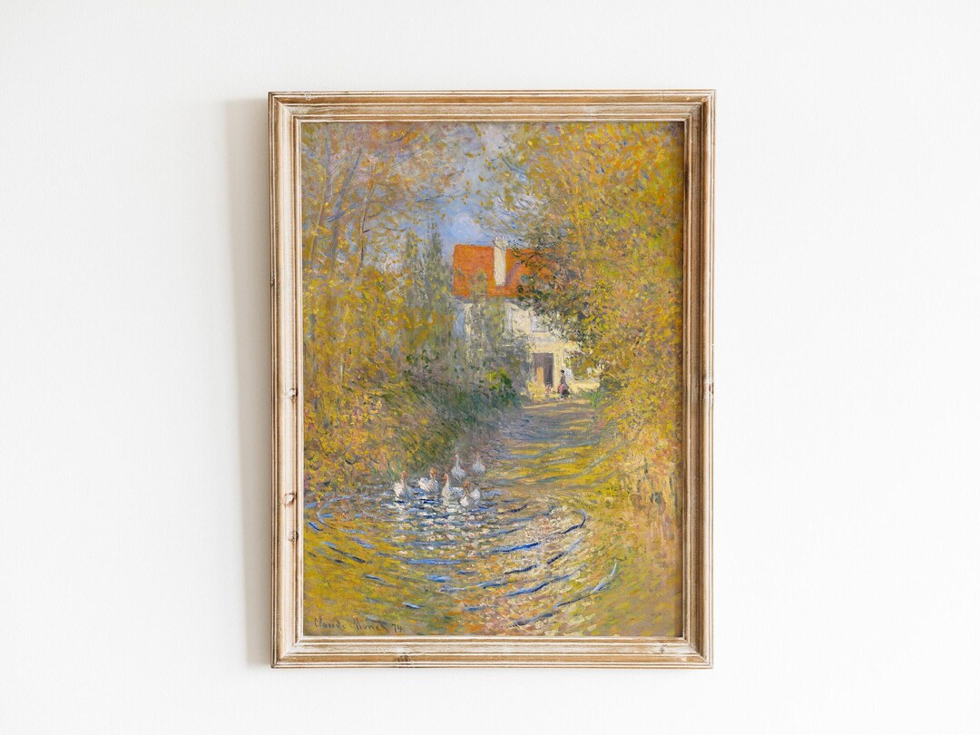 Vintage Claude Monet Print, the Geese Painting, DIGITAL DOWNLOAD ...