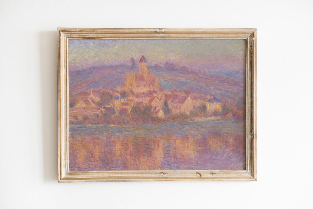 Claude Monet French Landscape Print, DIGITAL DOWNLOAD, Sunset Landscape ...