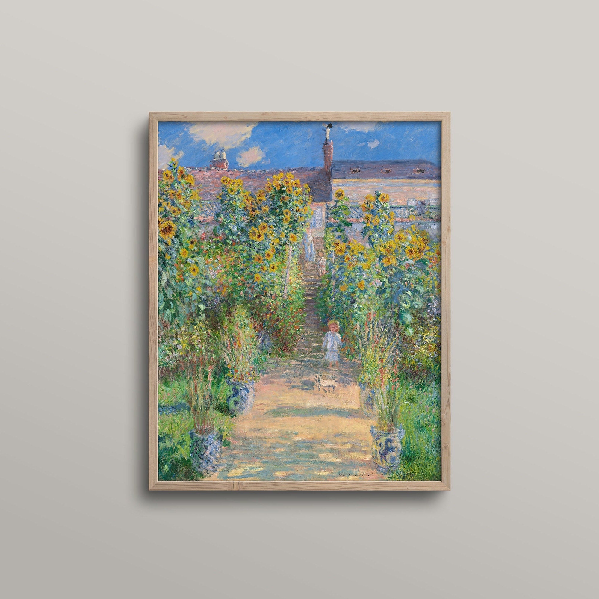 Vintage Claude Monet Landscape Print, Digital Download, the Artist's ...