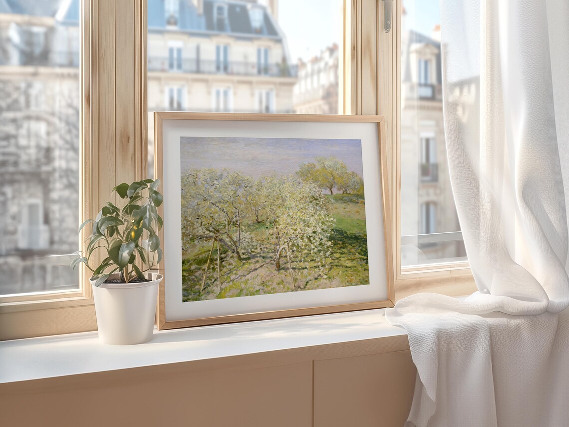 Claude Monet Landscape Painting, DIGITAL DOWNLOAD, Vintage Monet Print ...