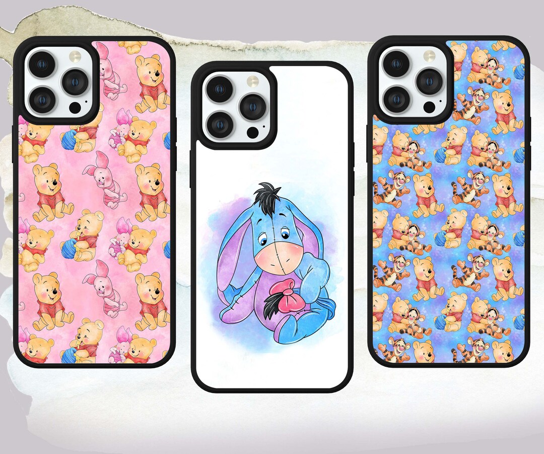 Eeyore Winnie the Pooh Print Collage Watercolour Pattern Phone Case for ...