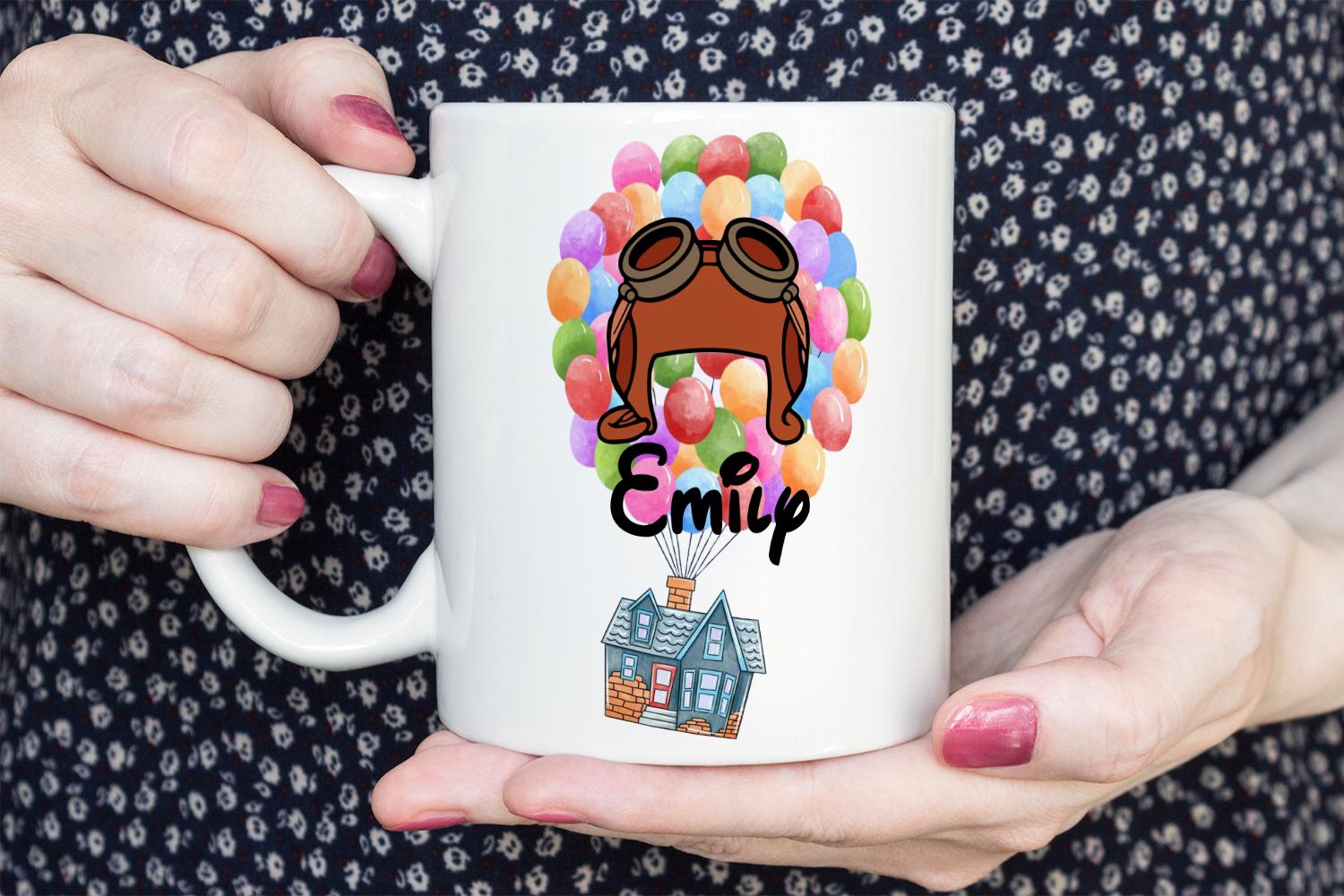 Pixar up Inspired Mug Tea Coffee Mug Gift Coaster Personalised Gift for ...