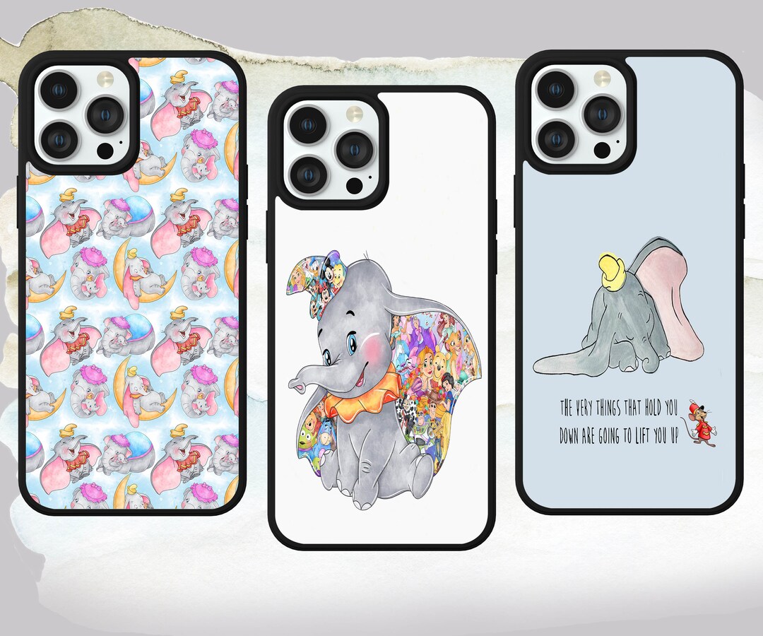 Dumbo the Elephant Pattern Cute Pastel Phone Case Cover Shell for ...
